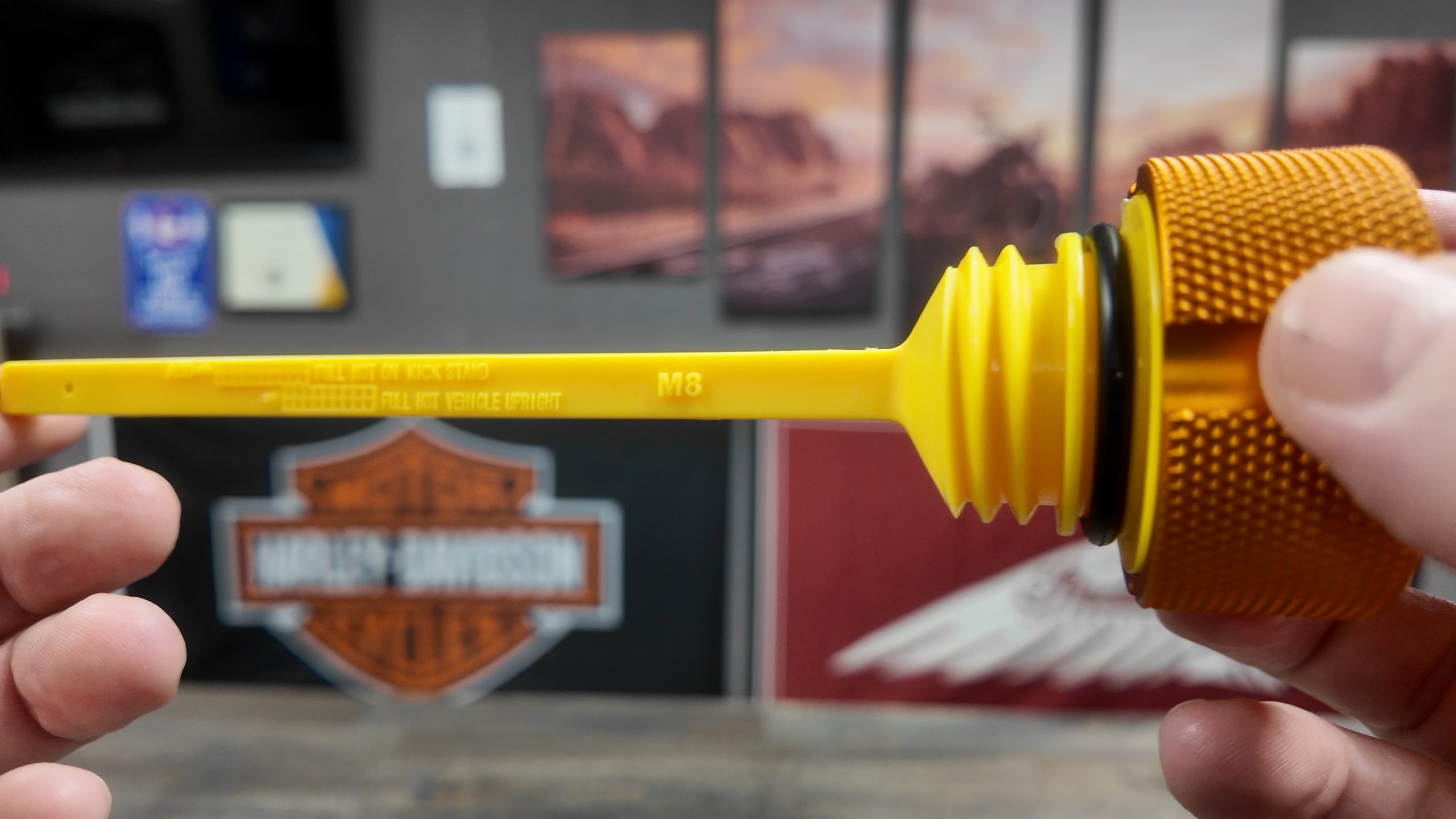 figurati magnetic oil and transmission dipstick for harley and indian 5 ...